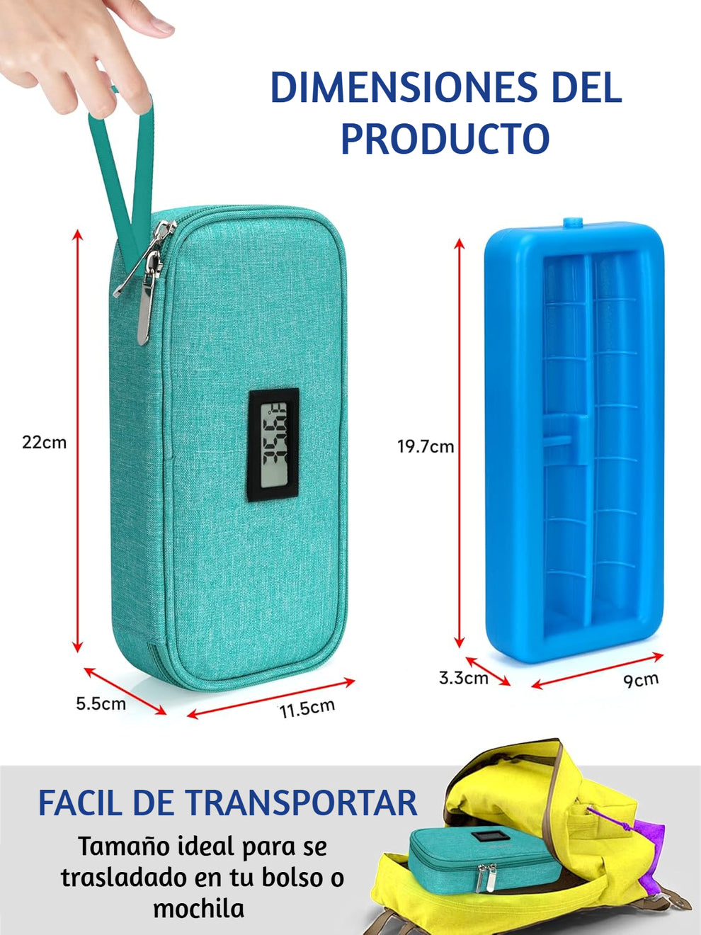 Bolso Cooler Estuche Enfriador Porta Insulina Refrigerante Para Viaje ...