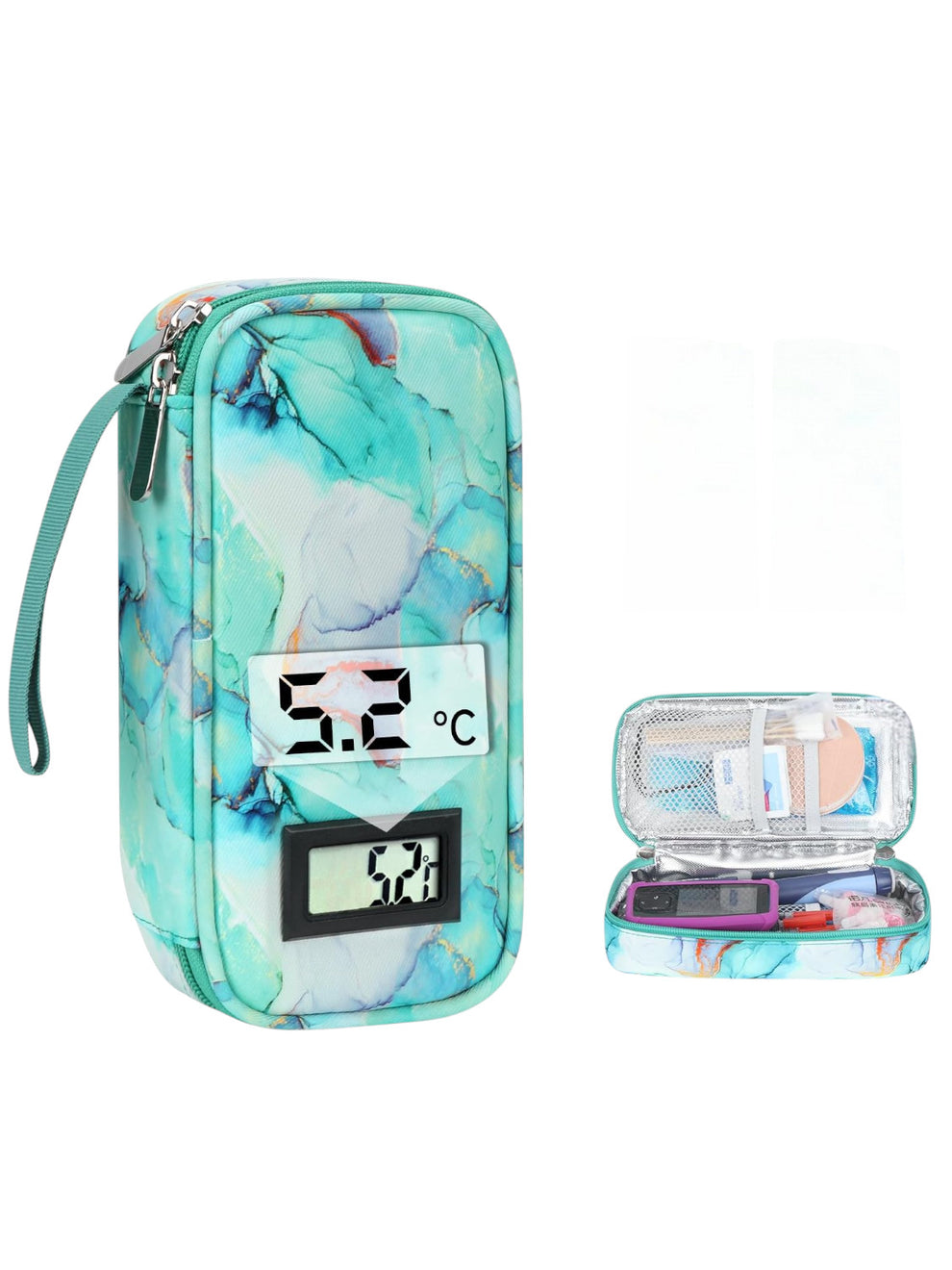 Bolso Estuche De Viaje Porta Insulina Refrigerante Cooler Portatil ...